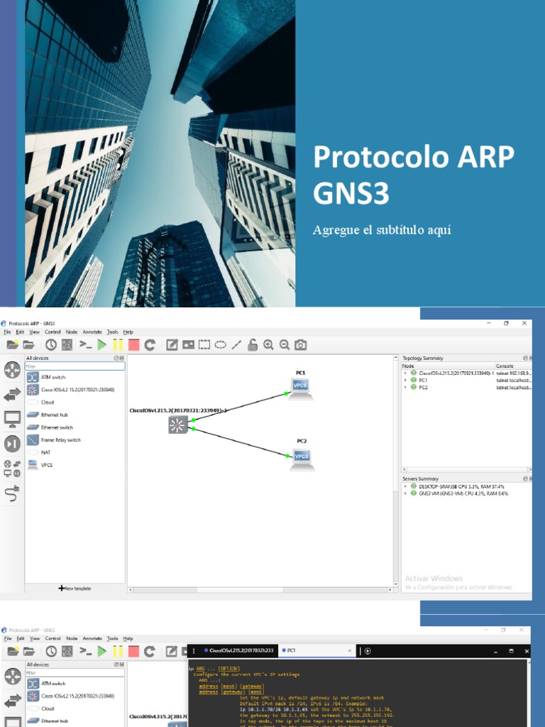 Protocolo ARP GNS3 | PDF