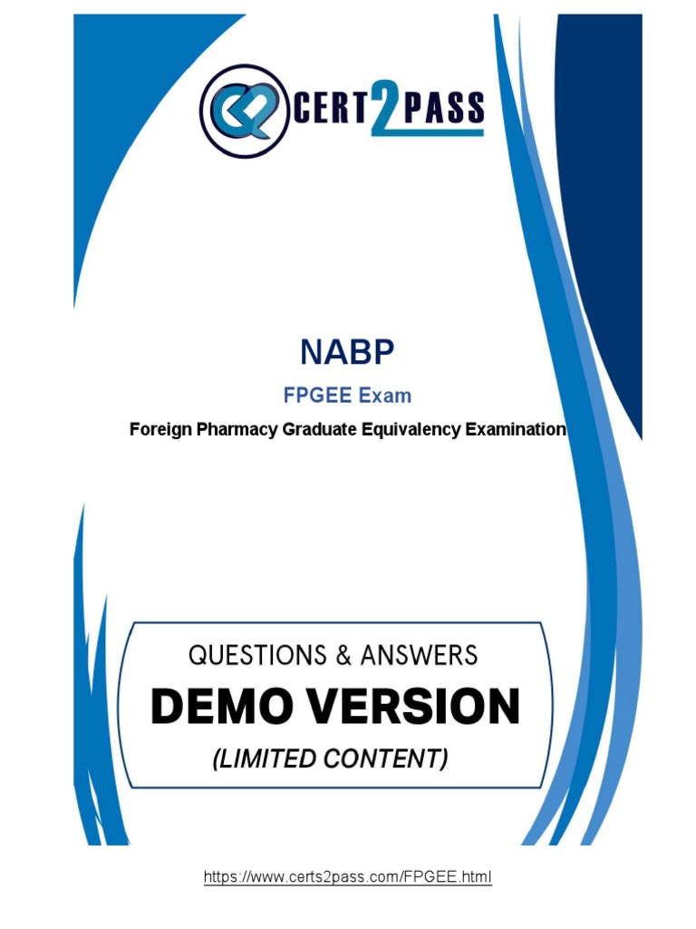 How I Prepared NABP FPGEE Exam in One Week? (June 2021) | PDF