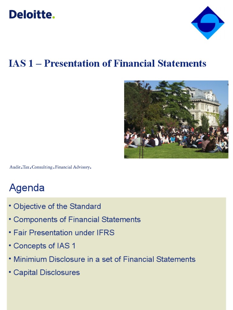 IAS 1 - Presentation of Financial Statements | PDF | Going Concern ...