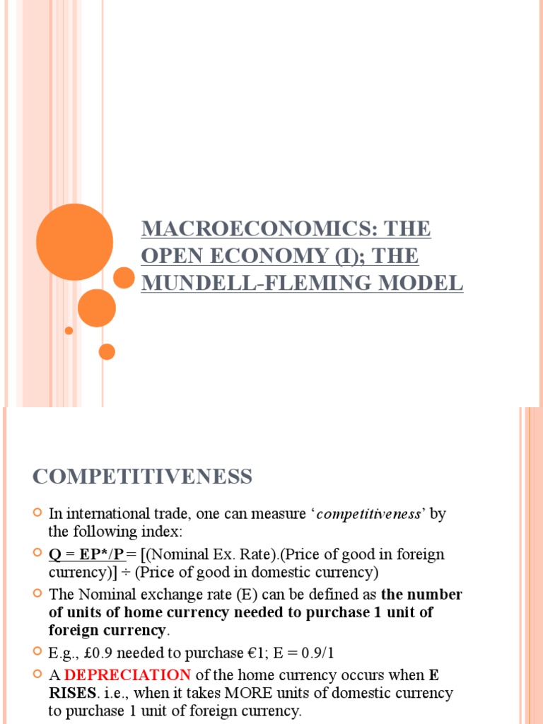 Overview of the Mundell-Fleming Model | PDF | International Trade ...