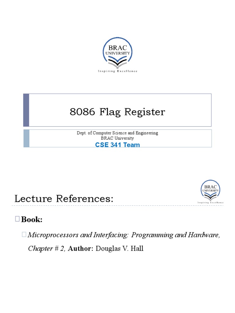 Lecture-3 (Microprocessor Internal Architectres - Flag) NOTES | PDF ...