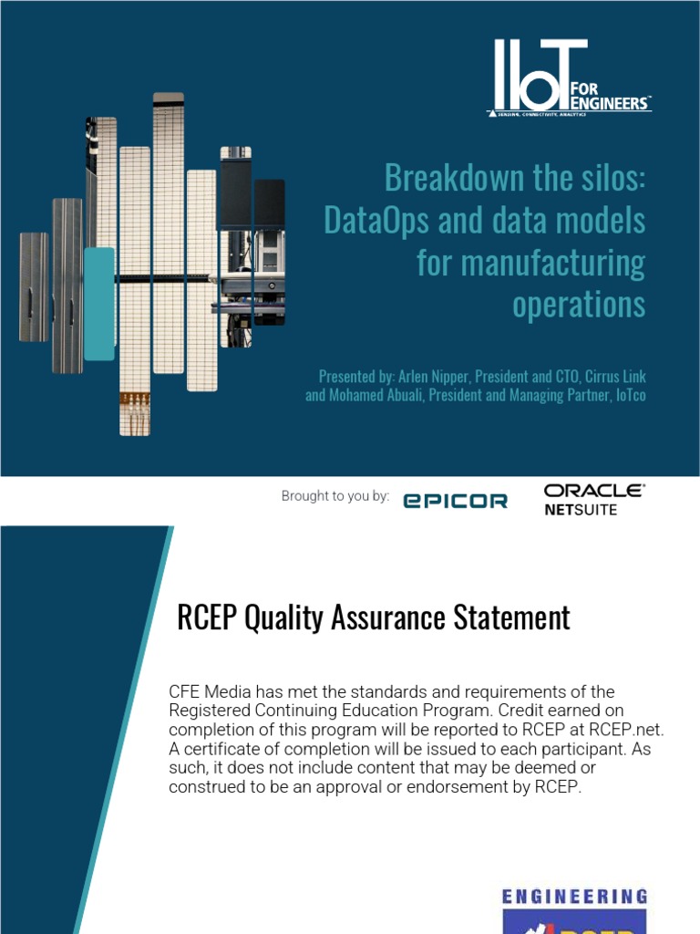 Breakdown The Silos: Dataops and Data Models For Manufacturing ...