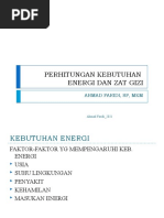 Tabel Angka Kecukupan Gizi (AKG) Indonesia Kementrian Kesehatan, 2019 | PDF