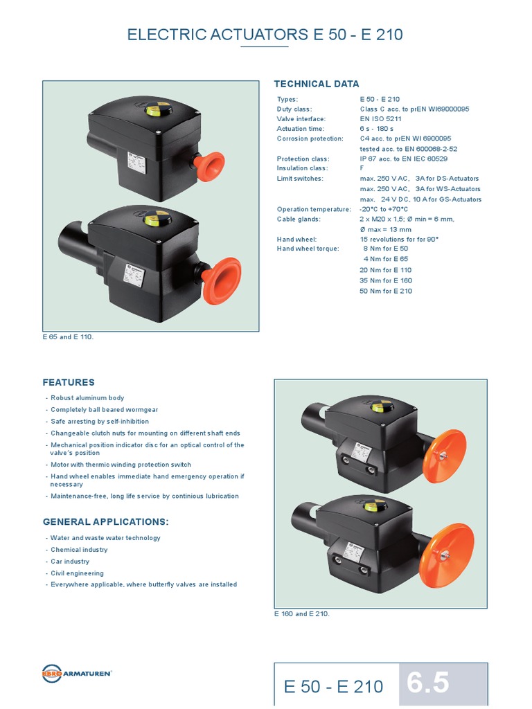 Electrical Actuator Ebro | PDF | Alternating Current | Electrical ...