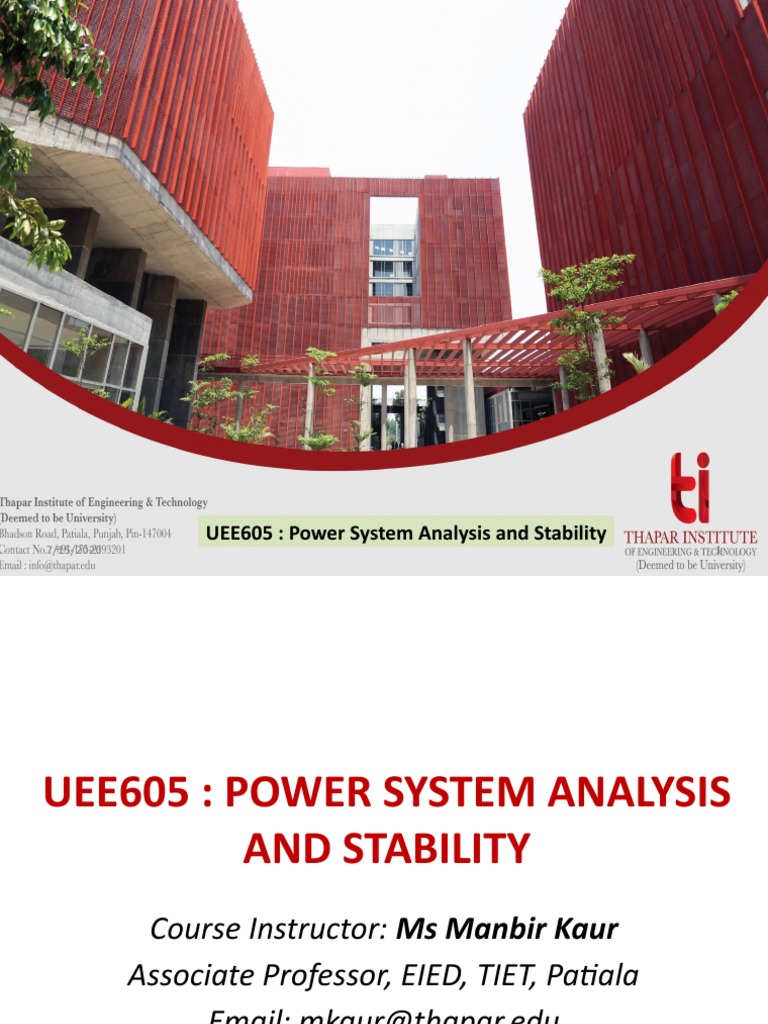 General Information About Course | PDF | Power (Physics) | Engineering