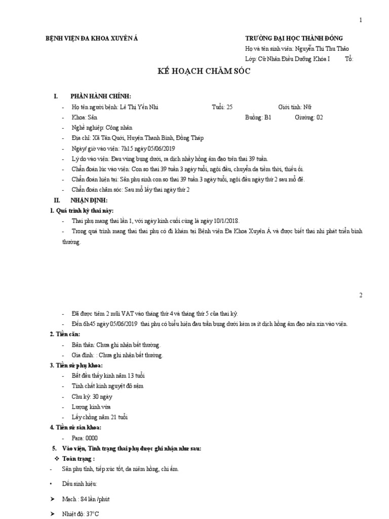 KHCS Sản Khoa | PDF