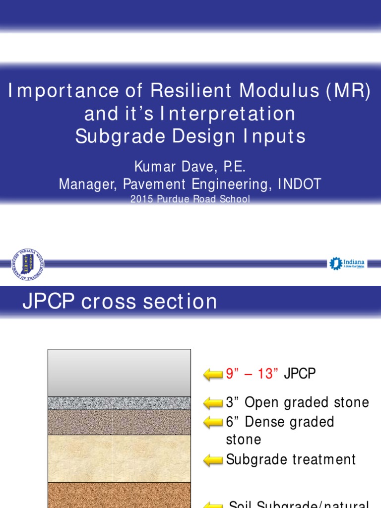 Pavement Subgrade Design Guide | PDF | Young's Modulus | Road Surface