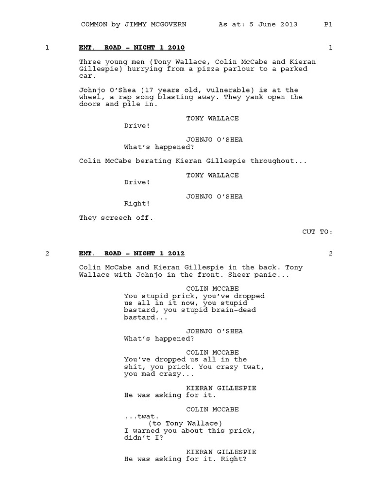 Common Final Script Pdf