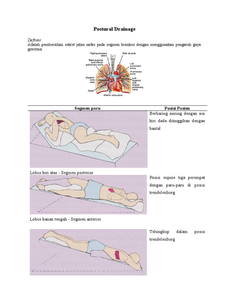 Teknik Postural Drainase Paru | PDF