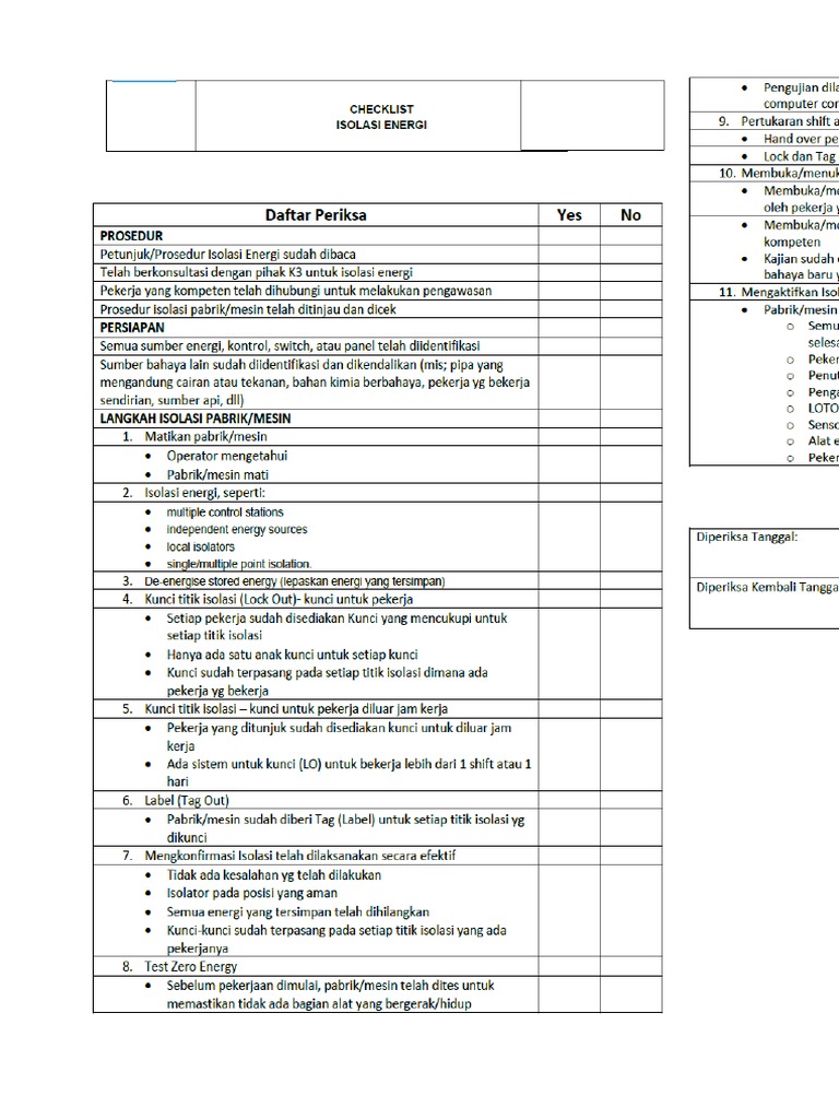 Form 21-Latihan Isolasi Energi | PDF