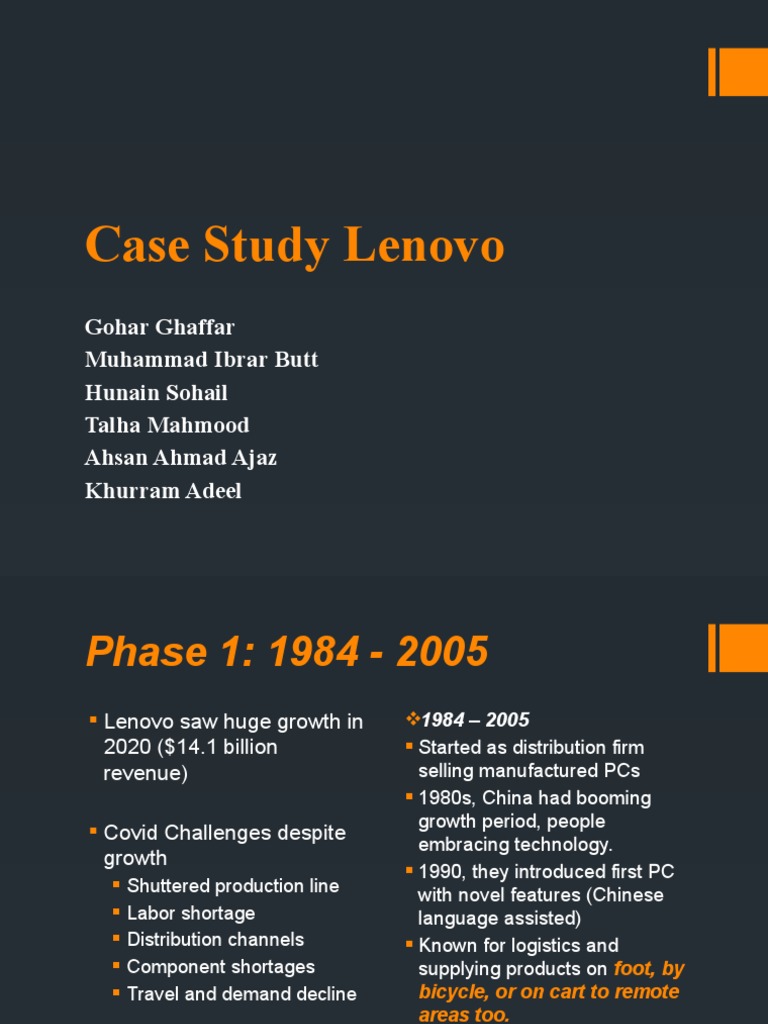 Case Study Lenovo | PDF | Lenovo | Internet Of Things