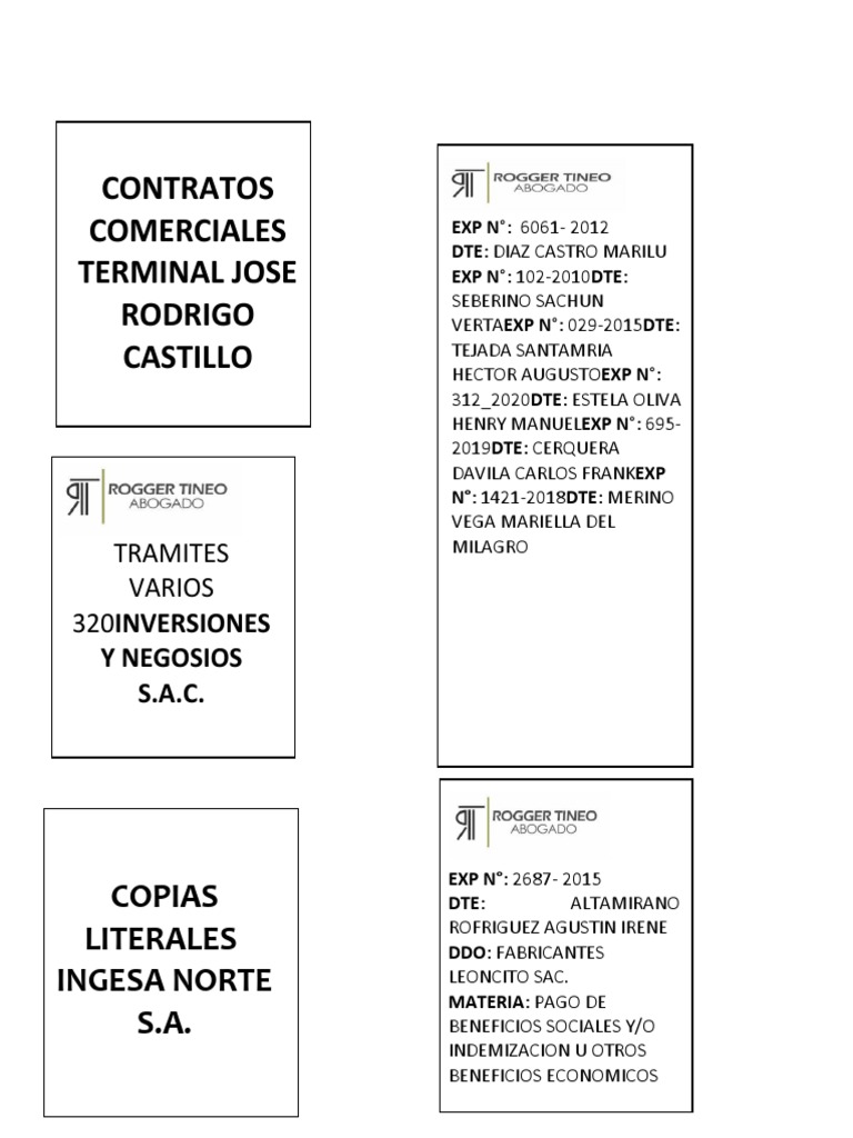 Modelo de Rotulados | PDF