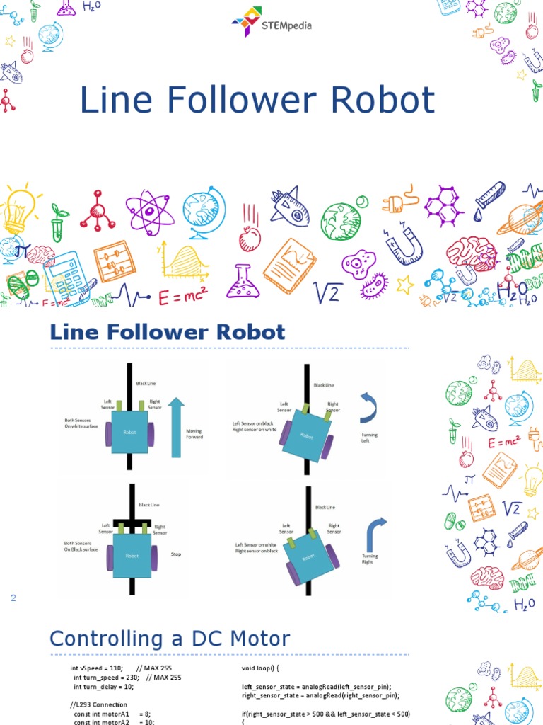 Controlling DC Motors and Reading Sensor Input to Navigate a Line ...