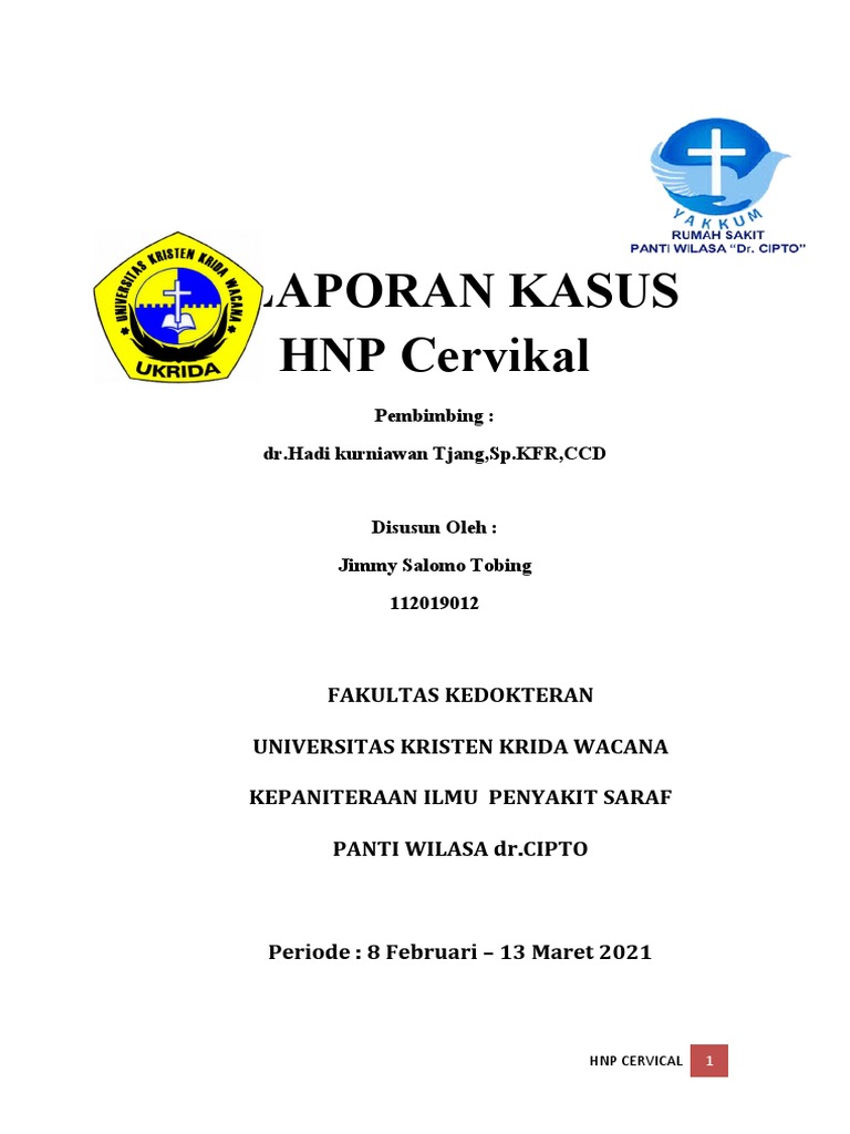 Presentasi Kasus HNP Cervical | PDF