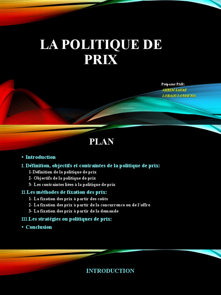 La Politique de Prix | PDF | Élasticité (économie) | Prix
