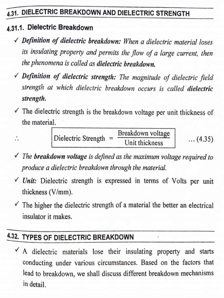 Dielectric Breakdown | PDF | Electrical Breakdown | Capacitor