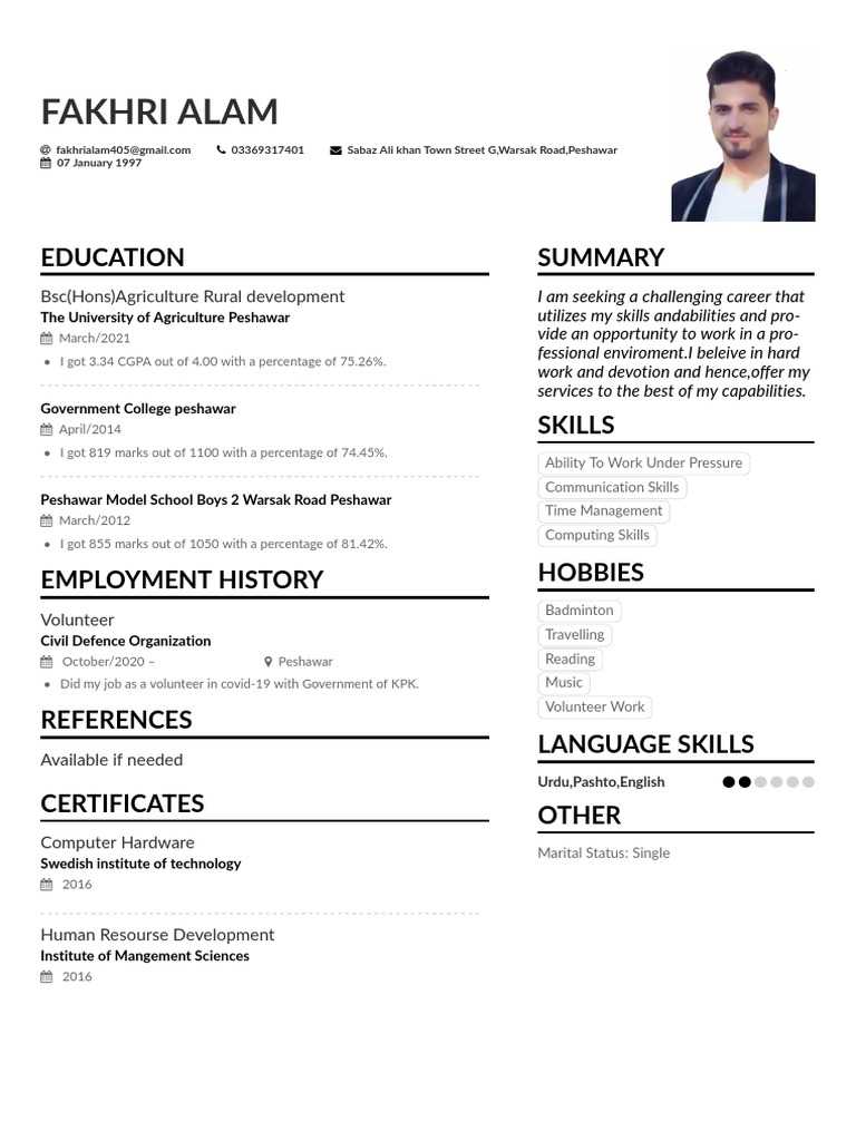 Fakhri Alam-2020-CV | PDF | Business | Computing And Information Technology