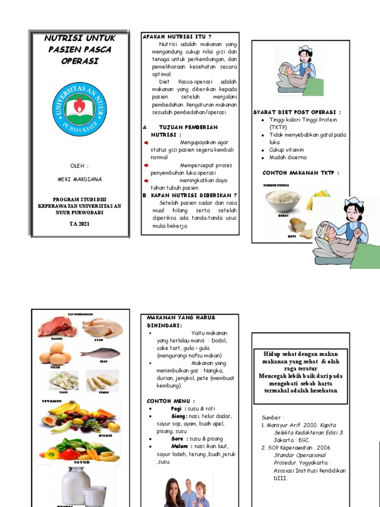 Nutrisi Pasca Operasi untuk Pasien | PDF | Kesehatan Holistik