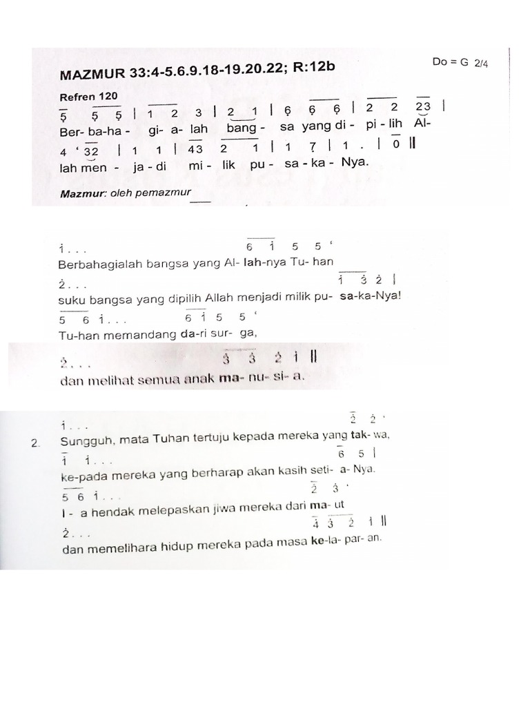 Mazmur Tanggapan | PDF