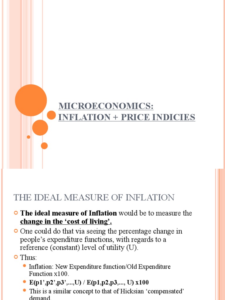 Inflation and Price Indices | PDF | Monetary Economics | Price Indices