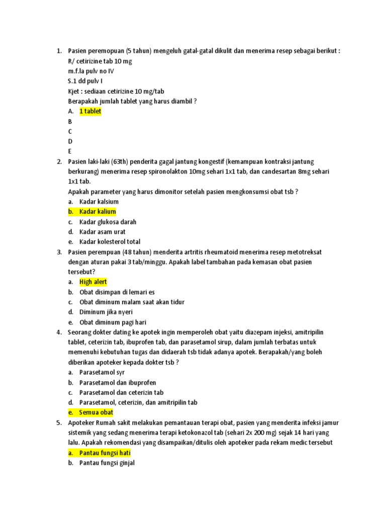Soal Komprehensip Bu Ida | PDF