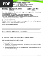 1st Quarter Exam - AP10 | PDF