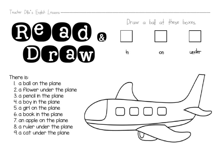 English Drawing Activity for Kids | PDF | Language Arts & Discipline ...