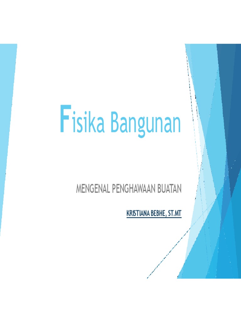 Penghawaan Buatan pada Bangunan | PDF
