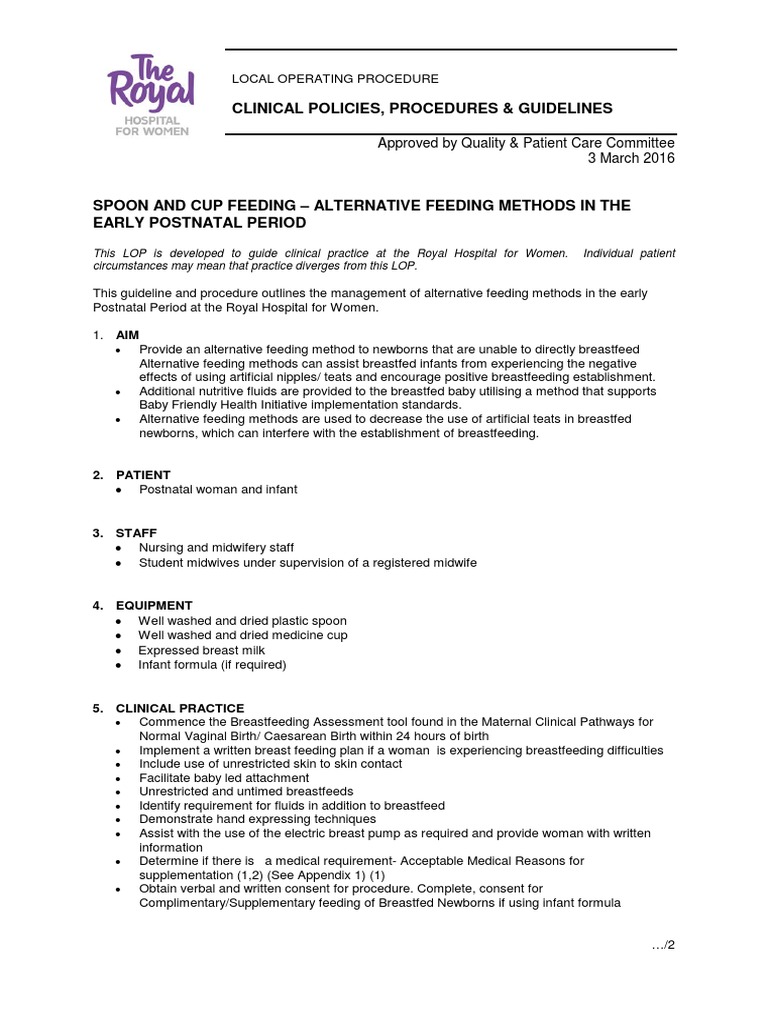 Clinical Policies, Procedures & Guidelines: Approved by Quality ...