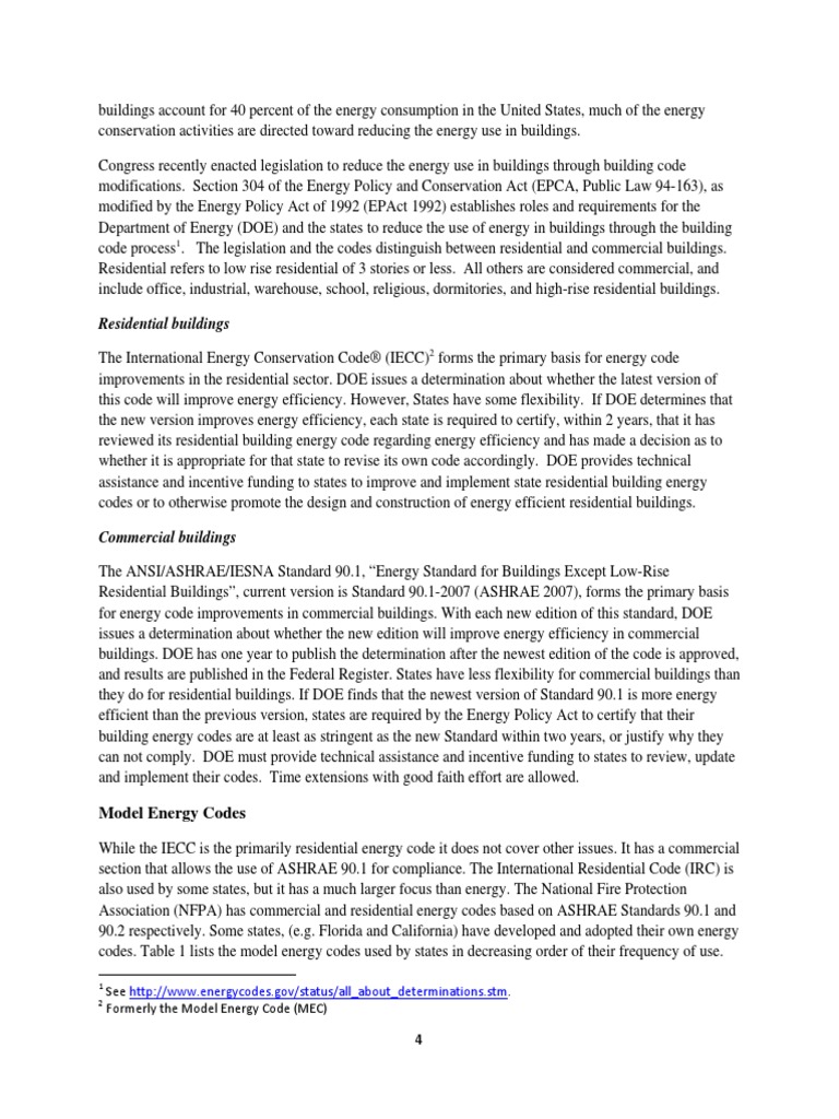 Residential Buildings: Model Energy Codes | Download Free PDF ...