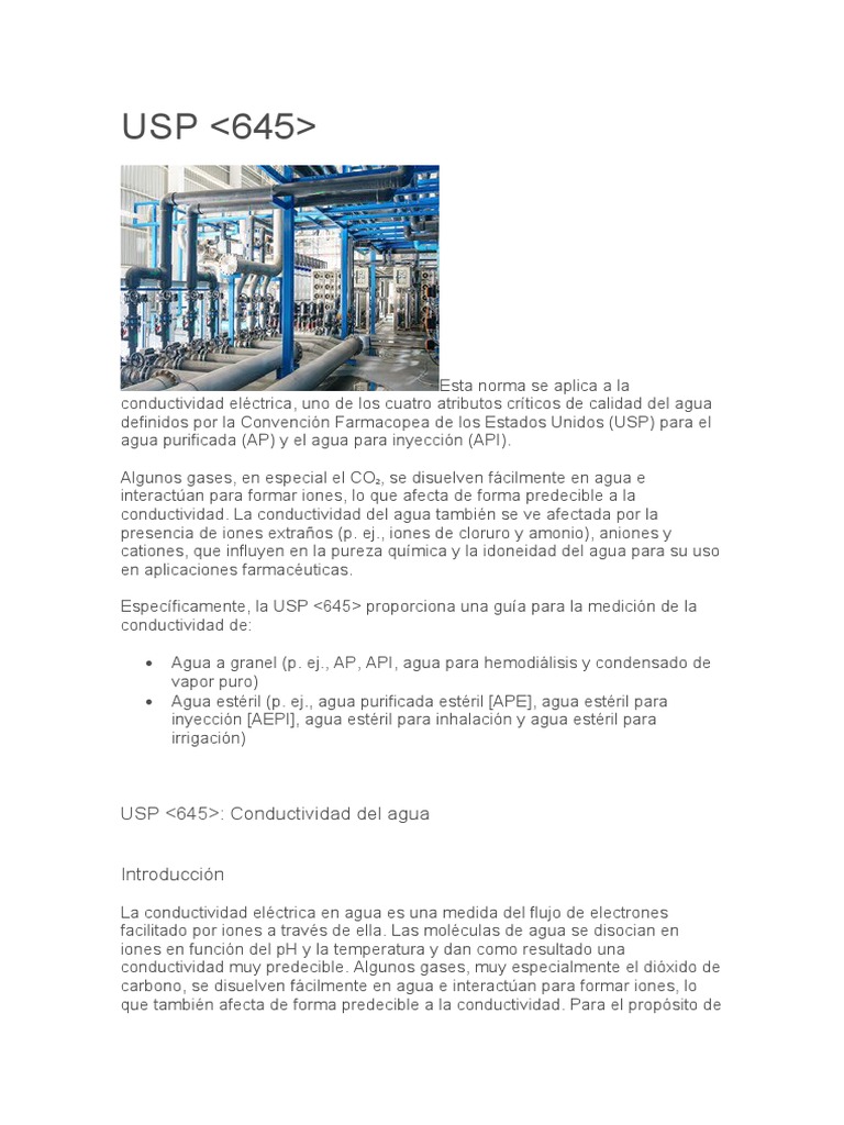 Usp 645 | PDF | Farmacéutico | Medición