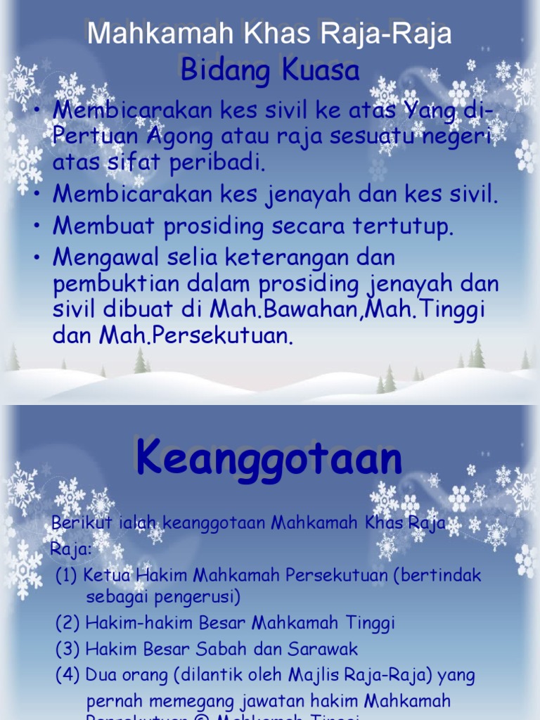 Mahkamah Khas Raja-Raja | PDF | Hukum