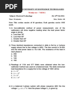 Tutorial 7 | PDF | Electrical Components | Physical Quantities