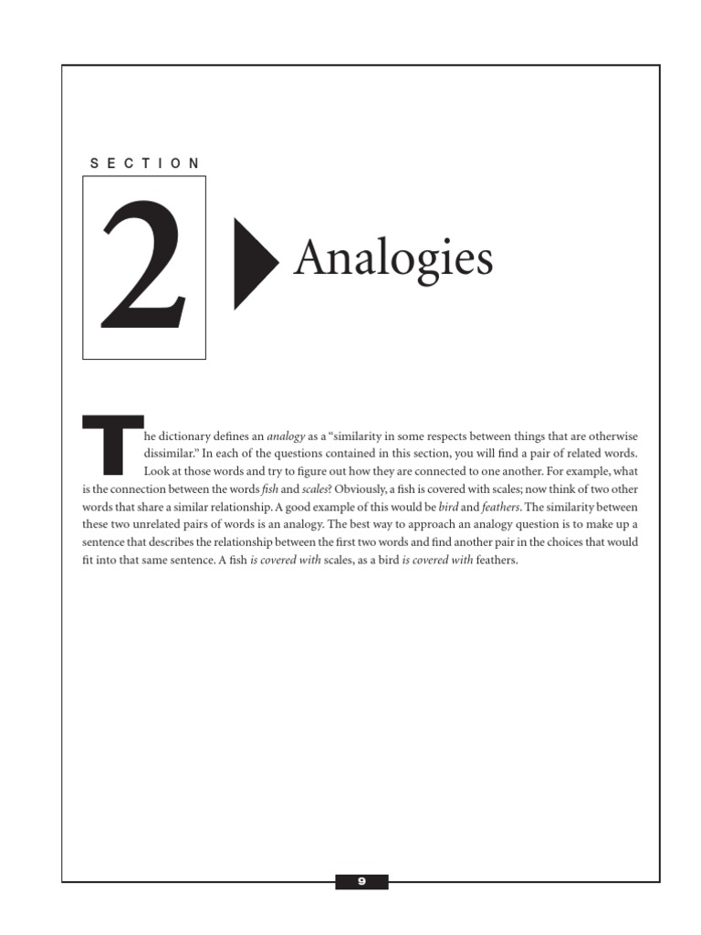 2 Analogies | PDF | Nature