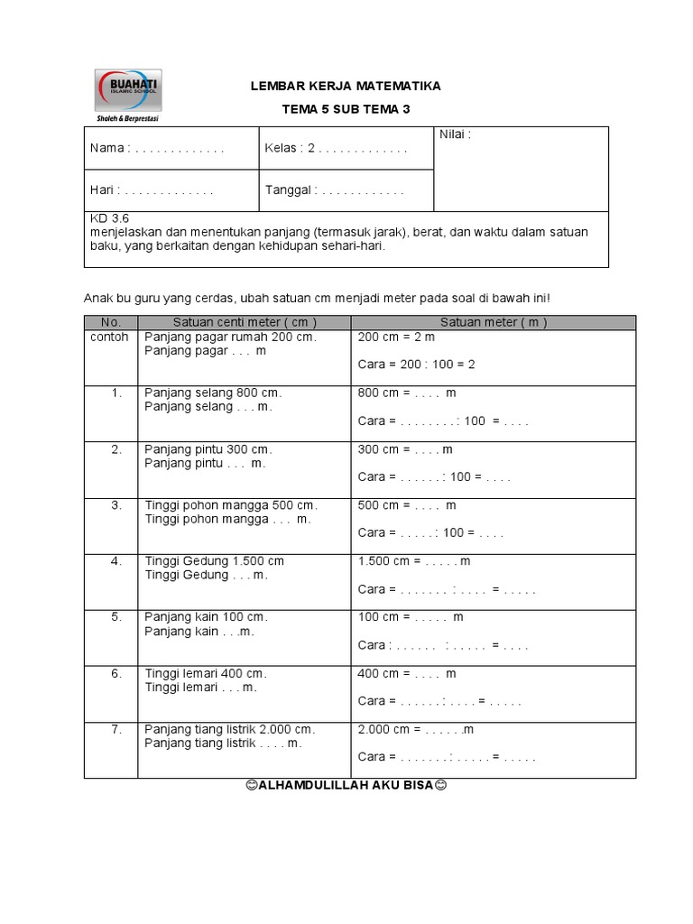 LK Tema 5 Sub Tema 3, Dwi | PDF