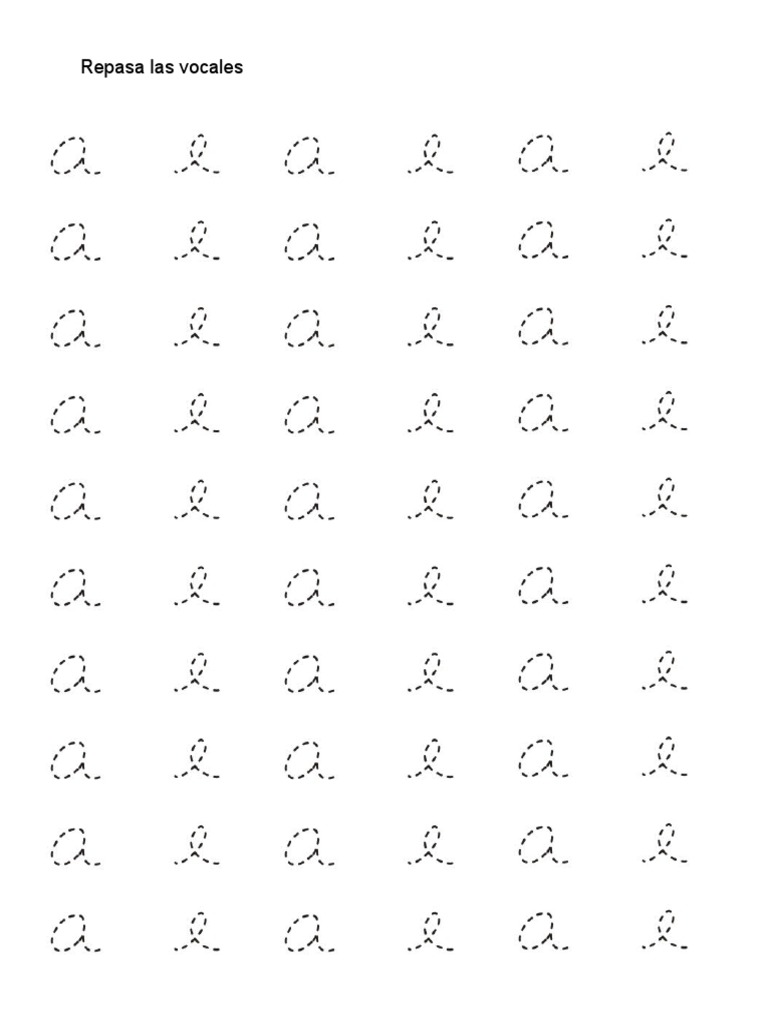 Repasa Las Vocales A-E | PDF