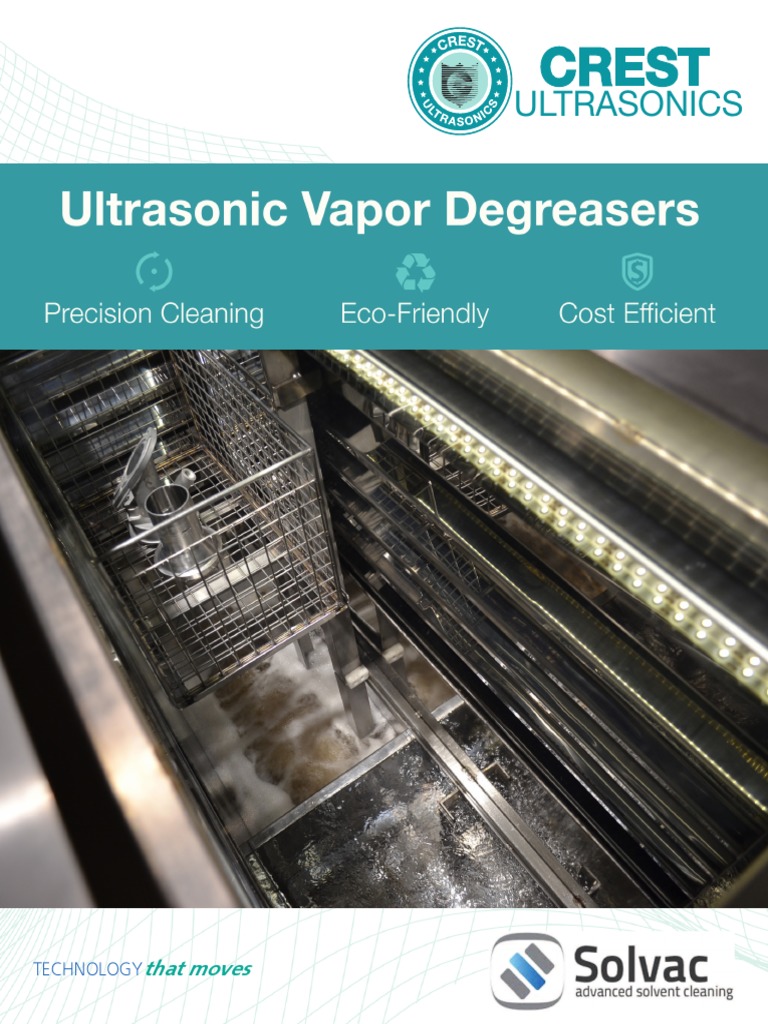 Crest Solvac Vapor Degreasers | PDF | Ultrasound | Applied And ...