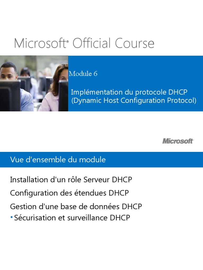 Chapitre 06 - Implémentation Du Protocole DHCP (Dynamic Host Configuration Protocol ...