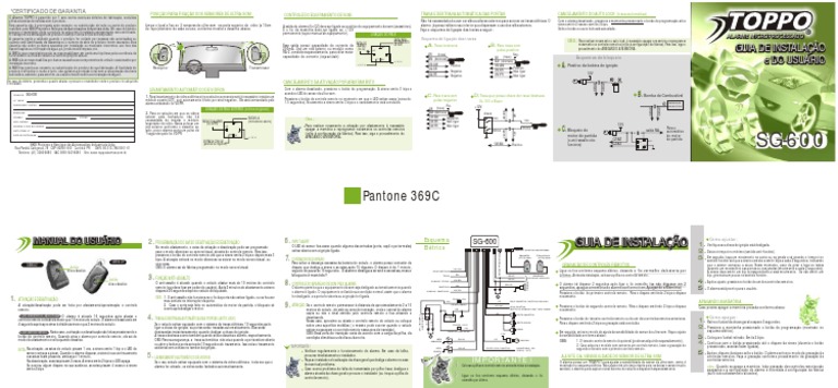 Toppo SG 600 Manual | PDF | Relé | Bens manufaturados