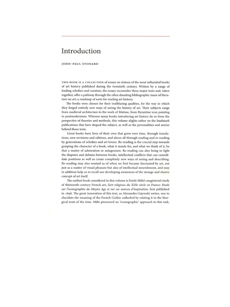 The Books That Shaped Art History - Introduction | PDF