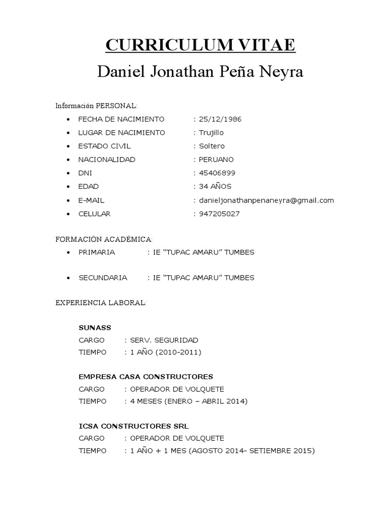 CURRICULUM Julio Cesar | PDF