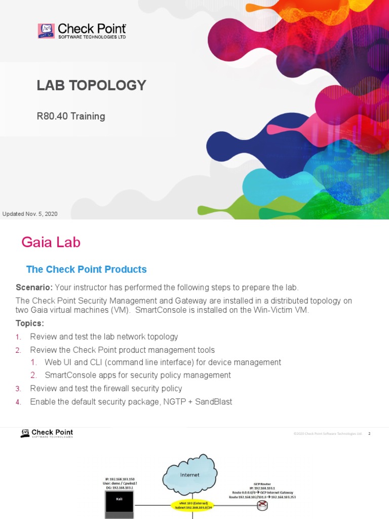 02 CP Security 101 Gaia Lab | PDF | Command Line Interface | Computer ...