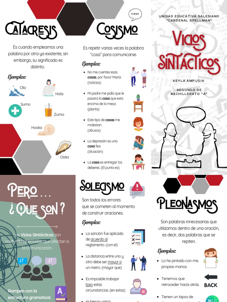 Cosismo Catacresis: Ejemplos: Ejemplos | PDF | Gramática | Lingüística