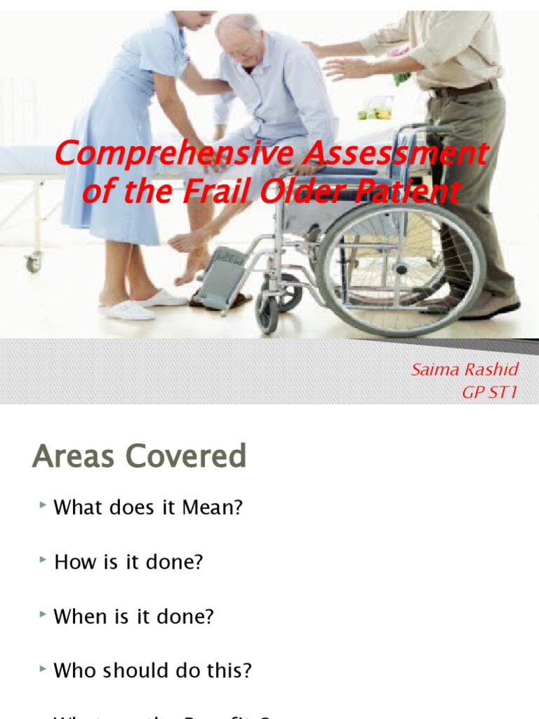 Comprehensive Assessment for Frail Seniors | PDF