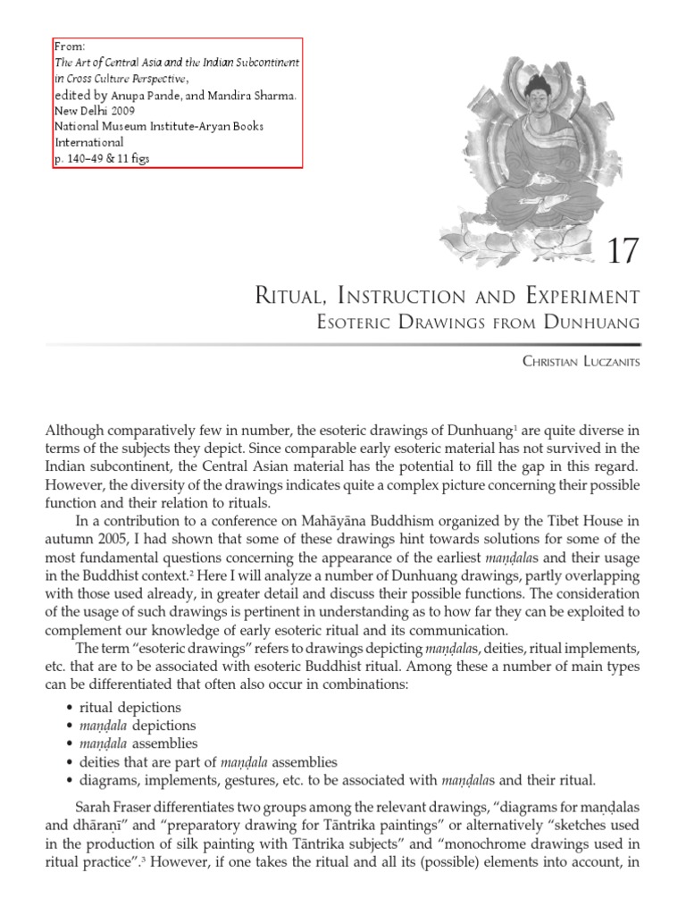 Ritual, Instruction and Experiment - Esoteric Drawings From Dunhuang ...
