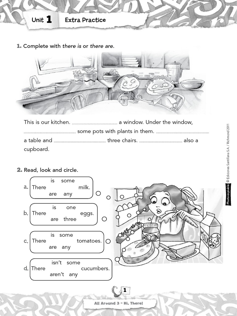 Unit Extra Practice: Read, Look and Circle | PDF | Marie Curie | Foods