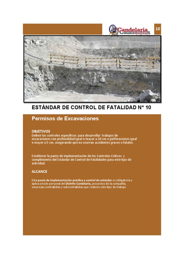 Estandar Control Excavaciones # 10 | PDF | Science | Business