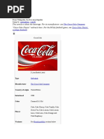 Coke Brand Architecture | PDF | Coca Cola | The Coca Cola Company