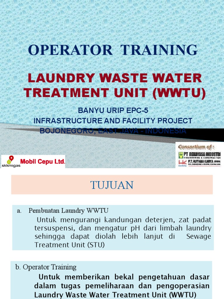 Training Laundry WWTU | PDF | Wastewater | Filtration