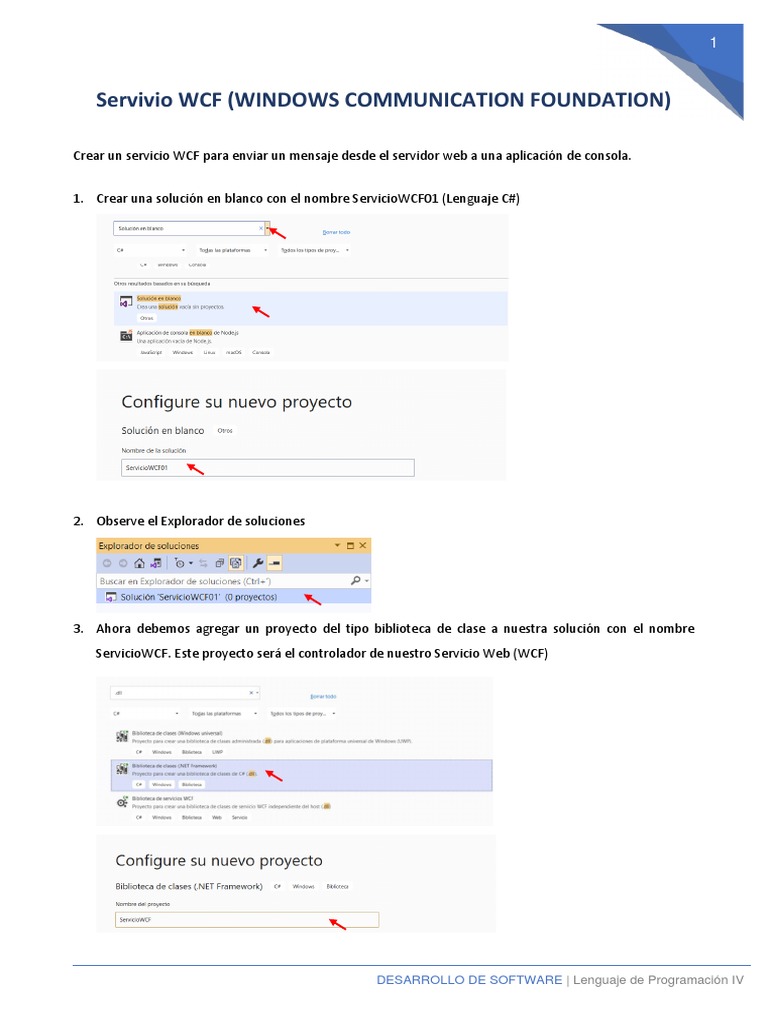 Servicio WCF | PDF | Programación de computadoras | Software de la aplicacion